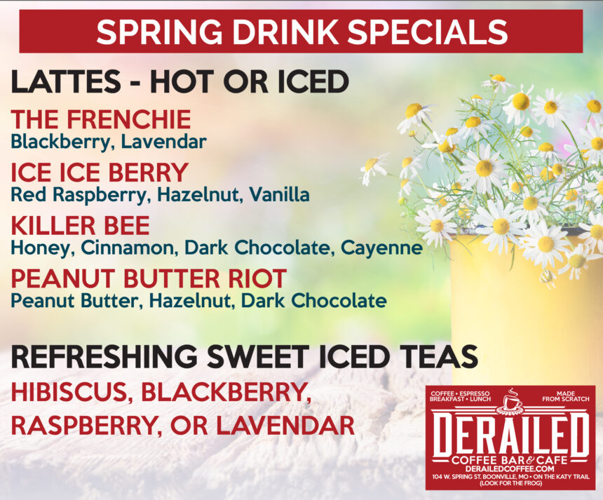 Menu - Derailed Coffee Bar & Cafe