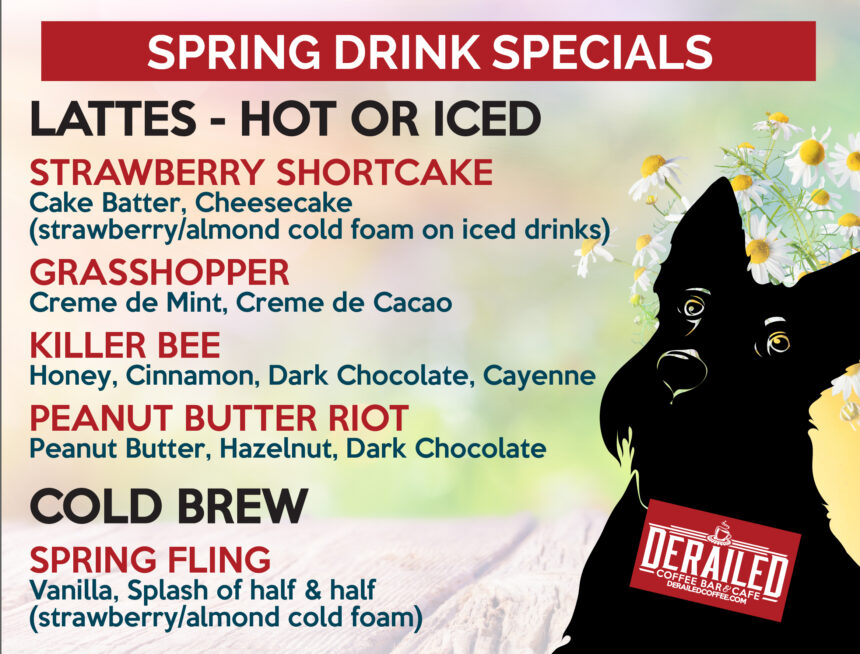 Menu - Derailed Coffee Bar & Cafe